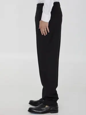 Saint Laurent High Waist Slim Fit Trousers