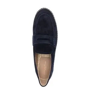 GIANVITO ROSSI Round Toe Slip-on Espadrilles - Black