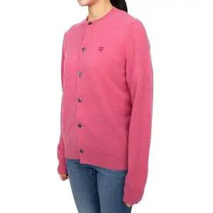 Play Comme Des Garcon Wool Cardigan