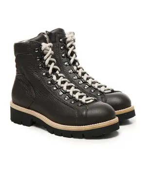 Eleventy Lace-up Lug Sole Boots