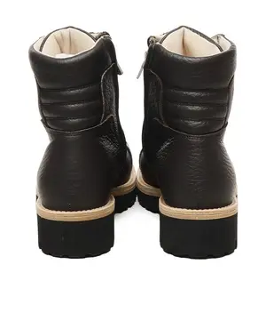 Eleventy Lace-up Lug Sole Boots