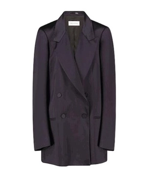 Dries Van Noten Long-sleeved Double-breasted Blazer - Black