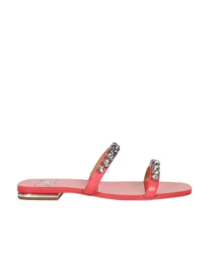 Michael Kors Embellished Logo Flat Sandals