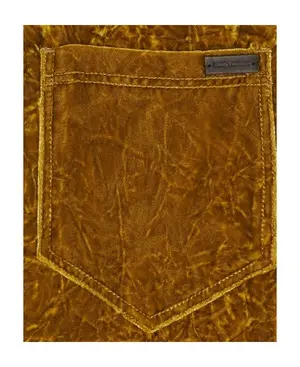 Saint Laurent Velvet Straight Leg Trousers