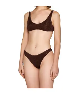 Oseree Lumiere Shimmer Bikini Set - Chocolate