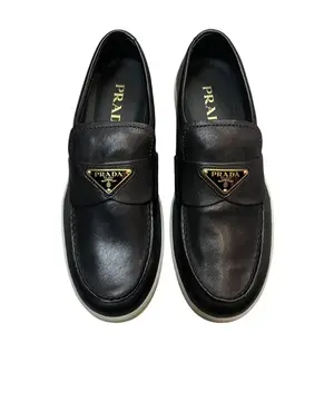Prada Round Toe Slip-on Loafers