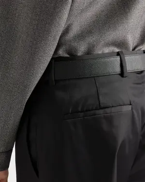 Prada Tailored Trousers With Concealed Closure - Black