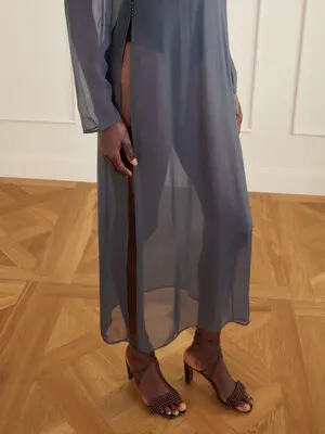 LEMAIRE Round Neck Dress With Side Slits
