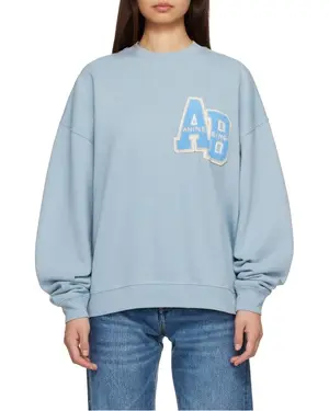 ANINE BING Graphic Cotton Sweatshirt