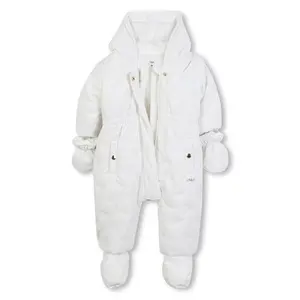 Chloé Long-sleeved Hooded Jumpsuit With Snap Button Closure