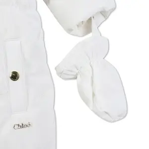 Chloé Long-sleeved Hooded Jumpsuit With Snap Button Closure