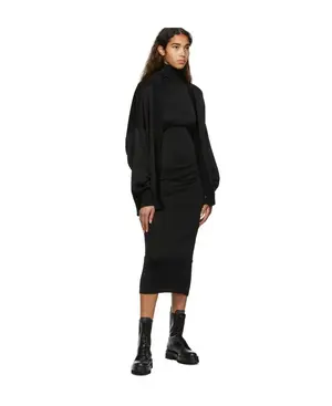Alaïa Rib Knitted Spliced Dress