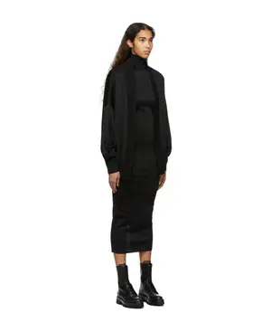 Alaïa Rib Knitted Spliced Dress