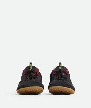 Bottega Veneta Orbit Flash Sneakers - Black/dark Apple Candy Red
