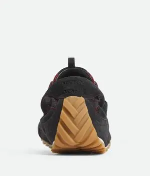 Bottega Veneta Orbit Flash Sneakers - Black/dark Apple Candy Red