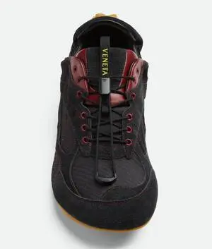 Bottega Veneta Orbit Flash Sneakers - Black/dark Apple Candy Red