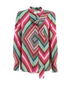 Valentino Garavani Striped Shirt With Bow Detail