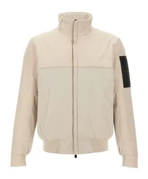 Hugo Boss High Neck Panelled Zip-up Jacket