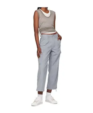 R13 Cropped Overalls