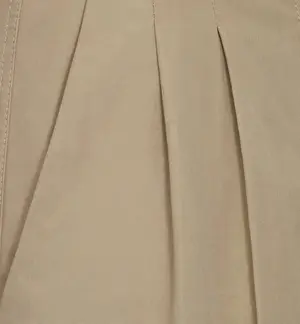 Dior Wide-leg Pleated Pants With Cuffed Hem - Nude