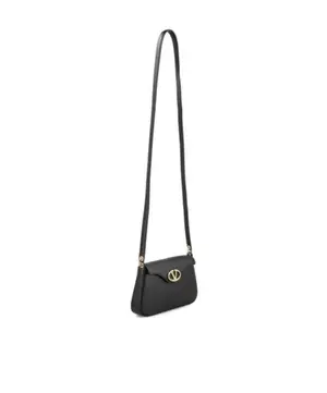 Valentino Garavani Logo Plaque Foldover Shoulder Bag