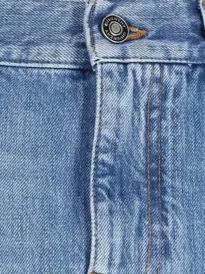 Givenchy Logo Patch Denim Skirt - Medium Blue