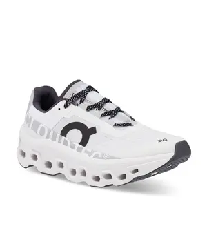 On Cloudmonster Low Top Lace Up Sneakers - White
