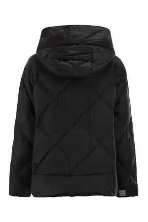 Max Mara The Cube Mtcsoftfe Hooded Down Jacket - Black