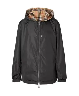 Burberry Vintage Checked Reversible Hooded Jacket - No