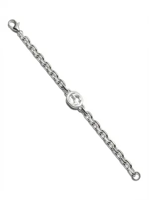 Gucci Interlocking G Chain Bracelet - White