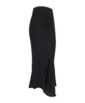 Rick Owens Midi Skirt With Draped Details