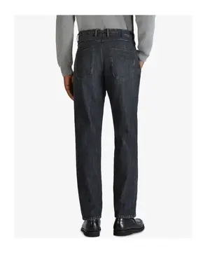 Incotex Pleated Denim Jeans - Black