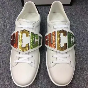 Gucci Ace Detachable Bead Logo Sneakers