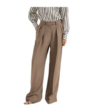 Brunello Cucinelli Tailored Pleated Trousers - Cocoa