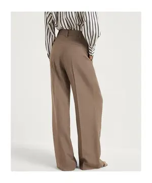 Brunello Cucinelli Tailored Pleated Trousers - Cocoa