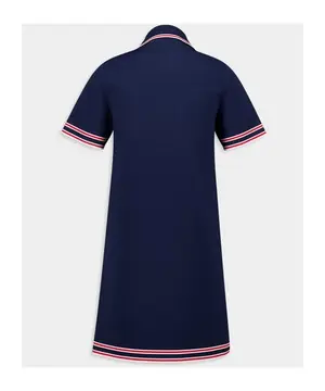Gucci Knitted Polo Dress With Stripe Detail - Black