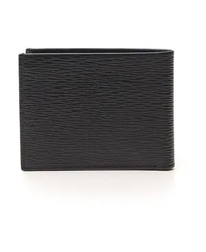 FERRAGAMO Gancini Bi-fold Wallet - Black