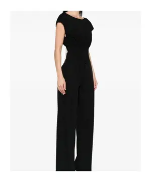 Elisabetta Franchi Ribbed Crewneck Knit Bodysuit With Pleated Details