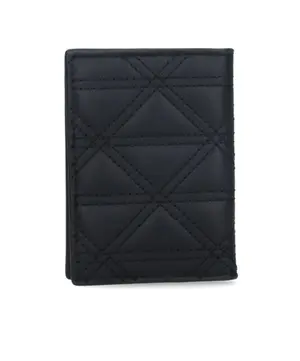 VIVIENNE WESTWOOD Orb Plaque Quilted Bi-fold Wallet