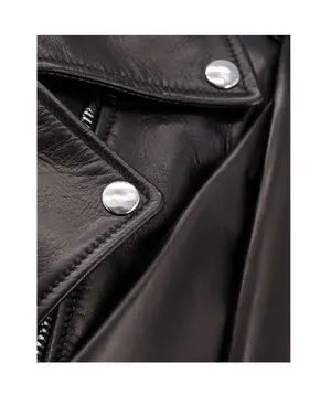Alexander McQueen Short Sleeved Leather Jacket