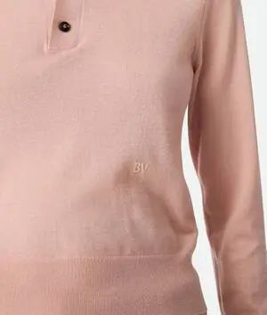 Bottega Veneta Long Sleeve Polo Top