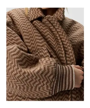 Missoni Irregular Chevron Pattern Bomber Jacket