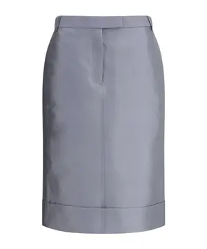 Thom Browne Midi Pencil Skirt With Welt Pockets