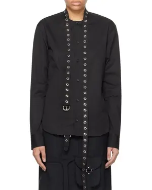 Off-White Buttoned Long-sleeved Shirt With Logo Detail