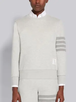 Thom Browne 4-bar Crewneck Sweatshirt - Grey