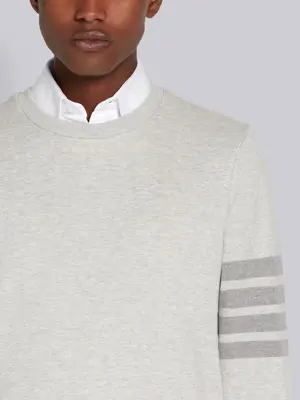 Thom Browne 4-bar Crewneck Sweatshirt - Grey