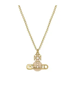 VIVIENNE WESTWOOD Kitty Pendant Necklace - Yellow