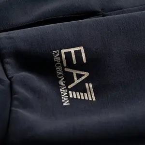 EA7 Logo Zip-up Hooded Sweatshirt