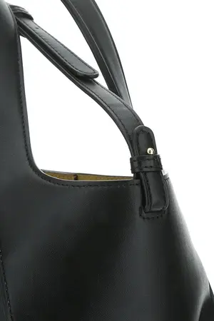 Stella McCartney Logo Detailed Top Handle Bag - Black