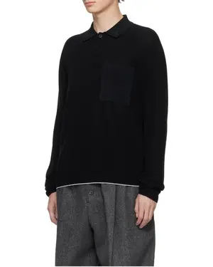 Jacquemus The Tricot Long-sleeve Polo Shirt
